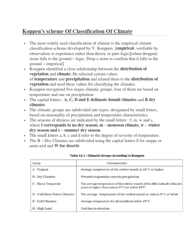 Koppen Climatic Classification Converted 1 | PDF