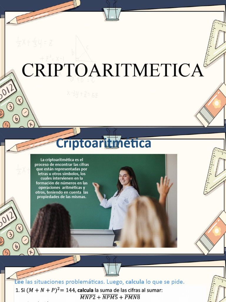 5to Criptoaritmética | PDF | Notación Matemática | Matemáticas