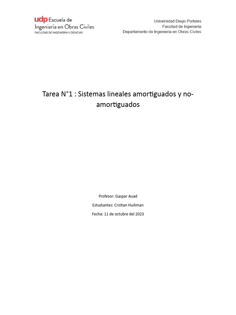 Tarea1 Ingenieria Sismica | PDF