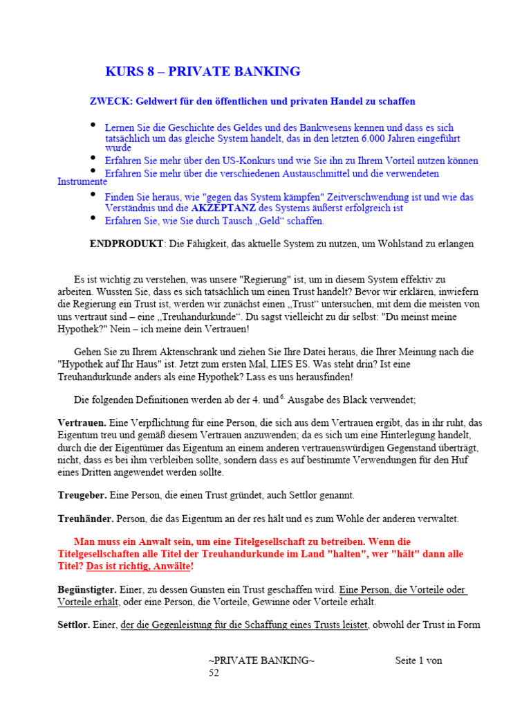 UCC IRS Private Banking | PDF