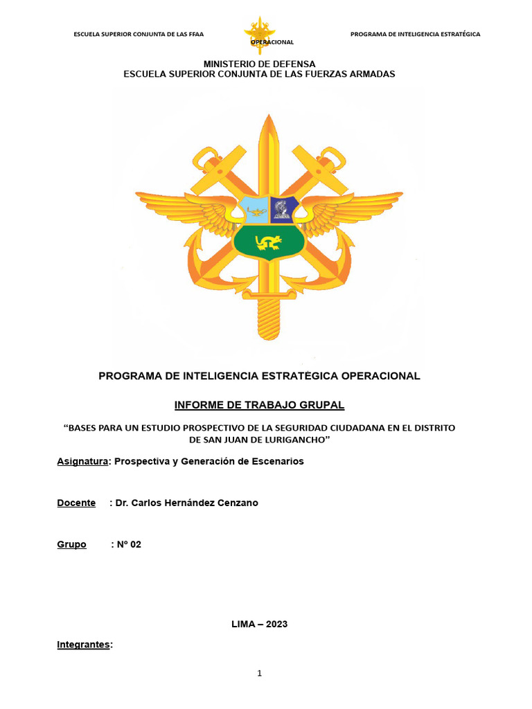 MI - 1. PYGE - GPO 2 La Seguridad Ciudadana en El Distrito de San Juan ...