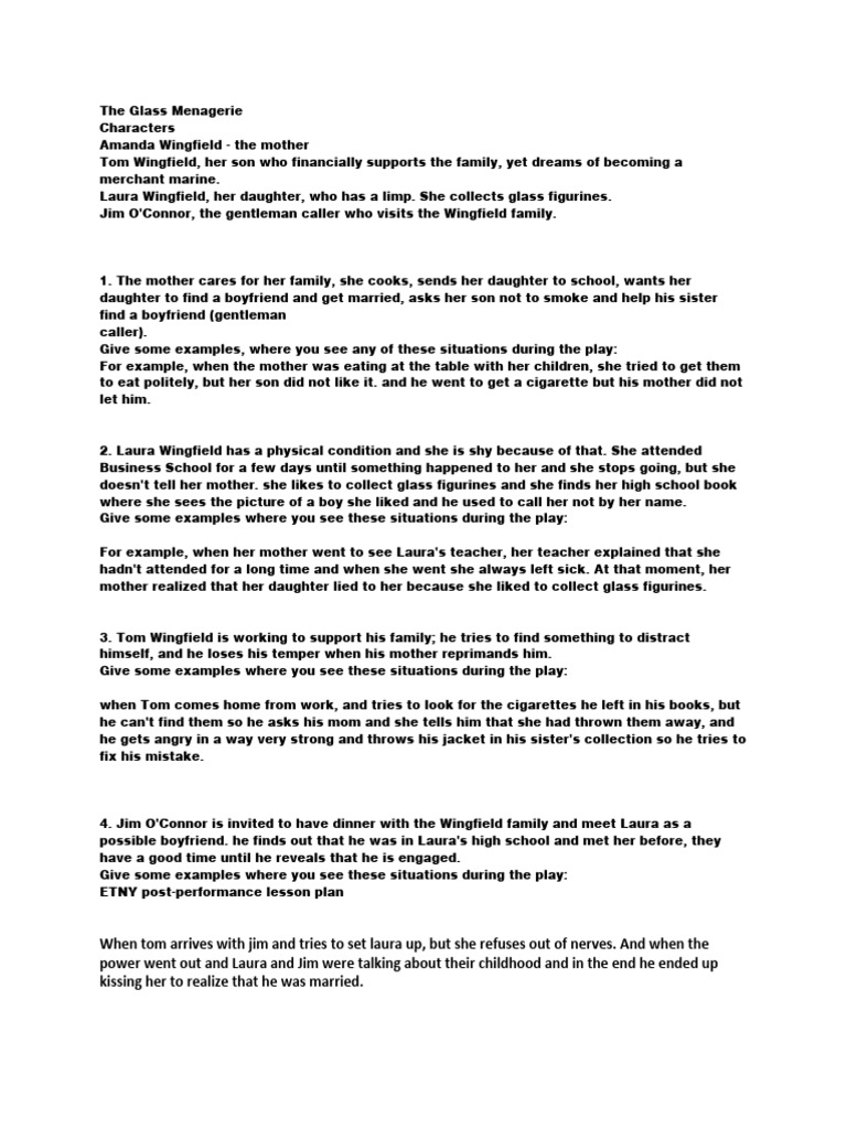 The Glass Menagerie | PDF