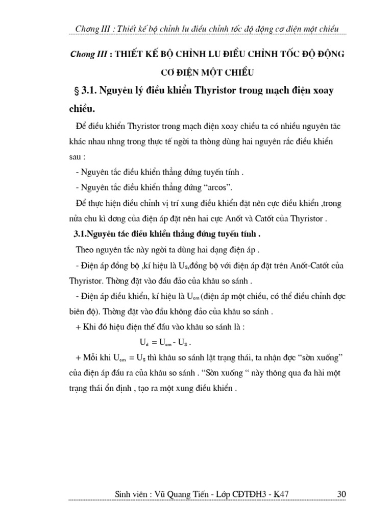 (123doc) - Thiet-Ke-Bo-Dieu-Chinh-Toc-Do-Dong-Co-Dien-Mot-Chieu | PDF