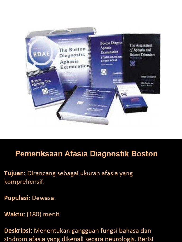 Pemeriksaan Afasia Diagnostik Boston | PDF