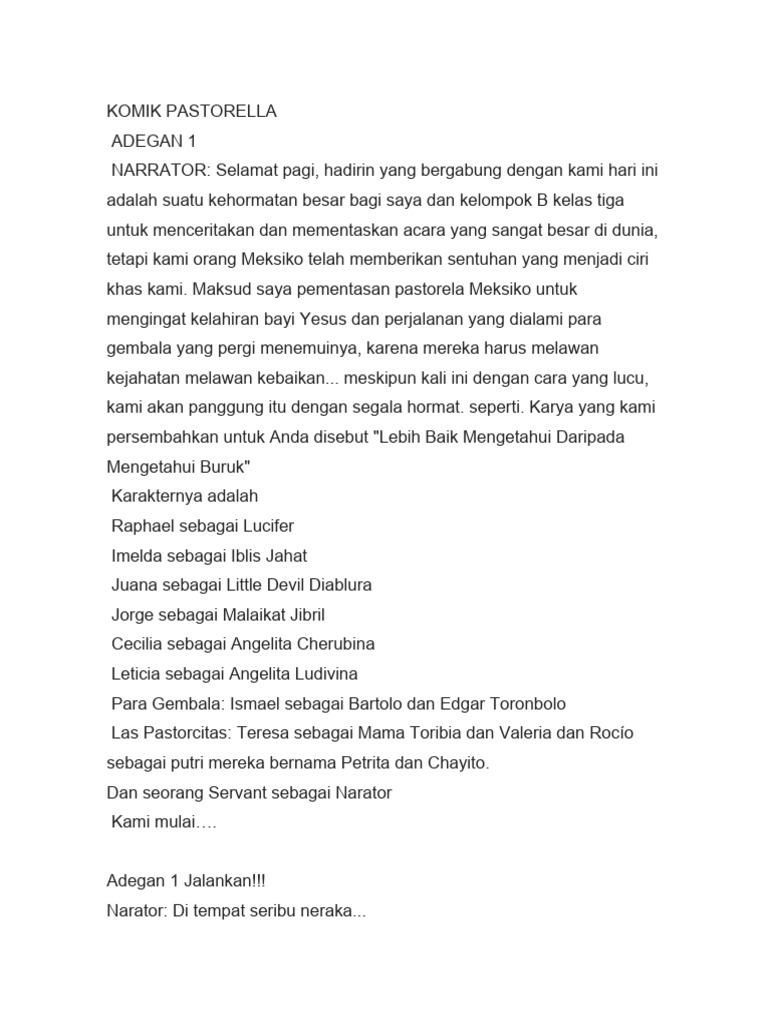 Pastorel Komik | PDF