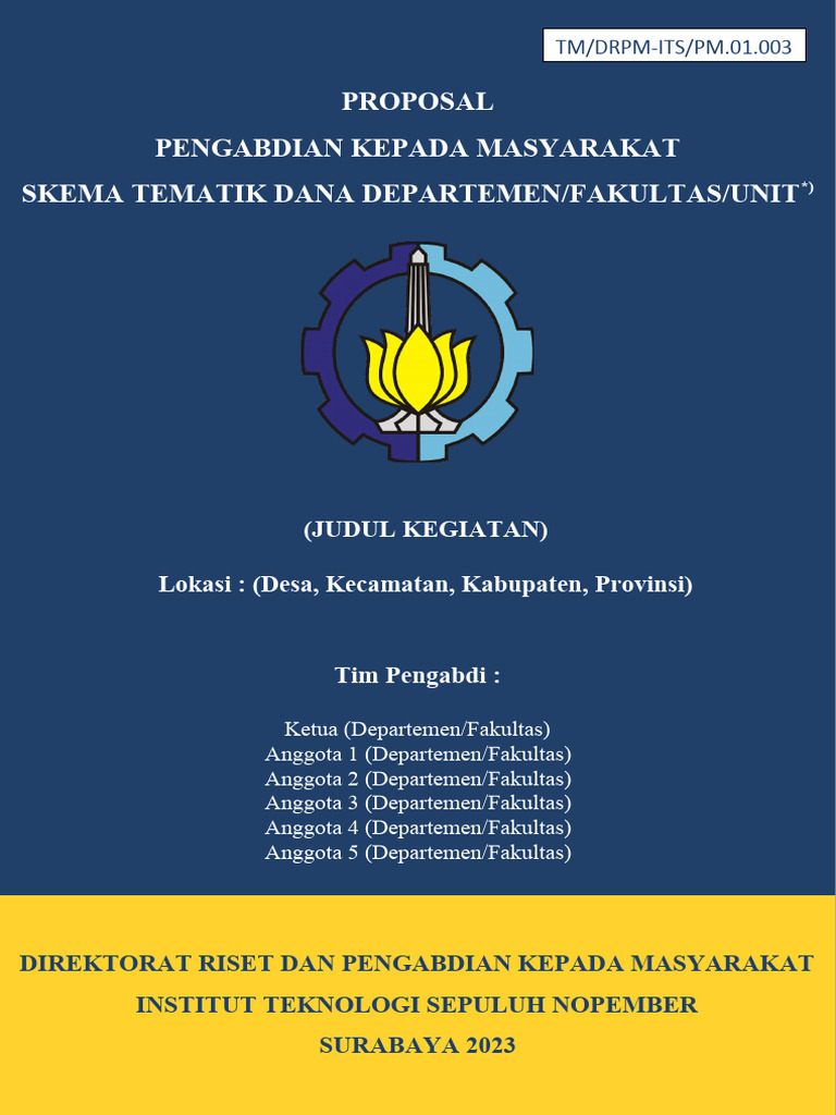 Proposal Pengabdian Masyarakat 2023 | PDF | Bisnis | Seni