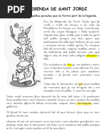 Capturar Paraules Llegenda de Sant Jordi | PDF