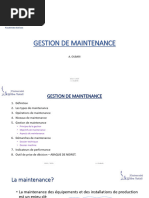 Maintenance Industrielle: Cours de | PDF