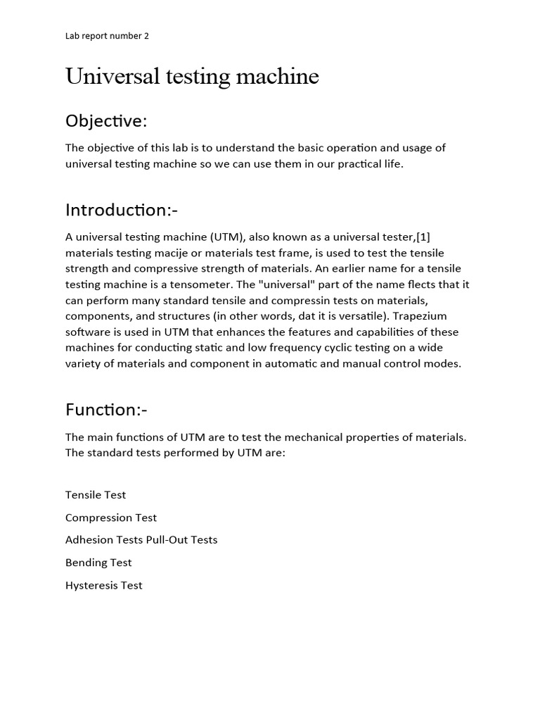 Lab Report 2 | PDF | Mechanical Engineering | Manufactured Goods