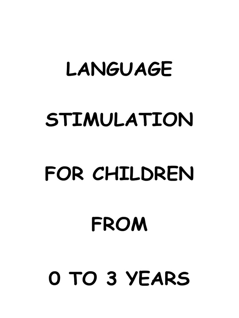 Language Stimulation Notebook | Download Free PDF | Mouth