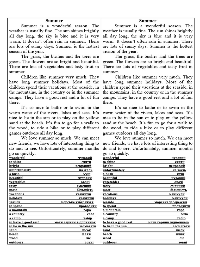 Summer Pdf