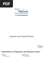 Square Roots 1 To 100 | PDF