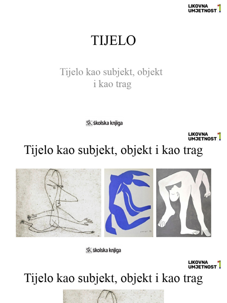 LU 1 12 Tijelo Kao Subjekt, Objekt I Kao Trag | PDF