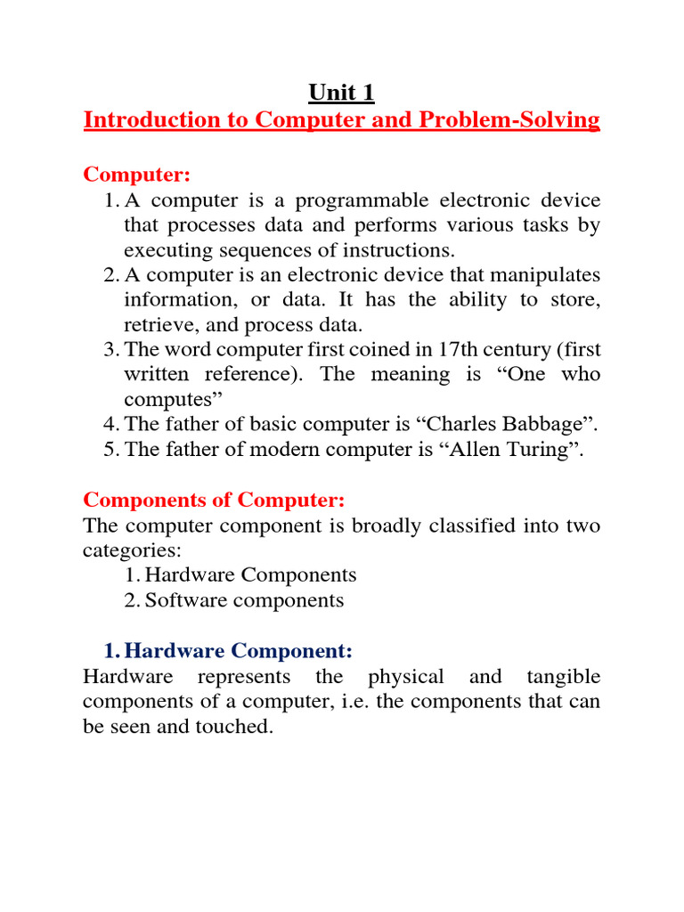 PSCP Unit-1 | PDF | Random Access Memory | Computer Data Storage