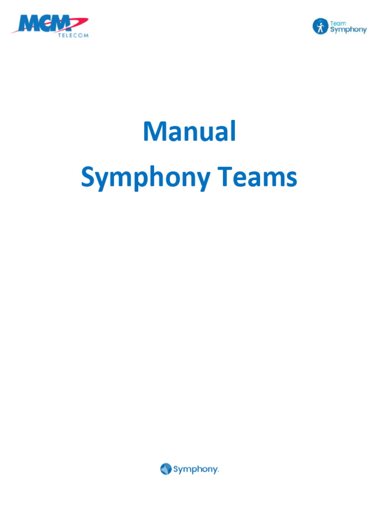 Manual Symphony Teams - UC One | PDF | Chat en linea | Contraseña