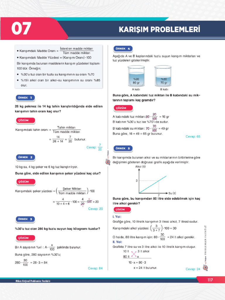 KARIŞIM PROBLEMLERİ 7.DERS | PDF
