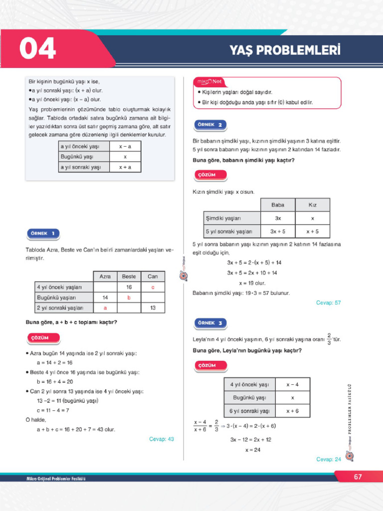 YAŞ PROBLEMLERİ 4.DERS | PDF