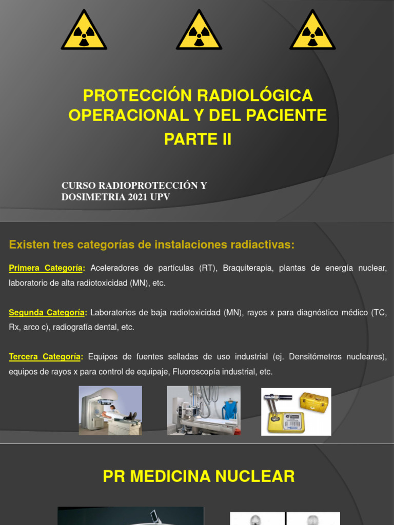CL PR Operacional 2021 Parte II | PDF | Terapia de radiación | Radiación ionizante