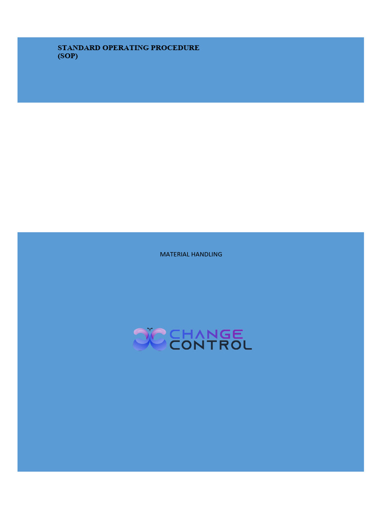 Material Handling SOP | PDF
