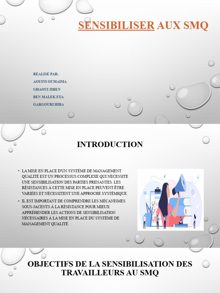 Sensibilisation SMQ | PDF