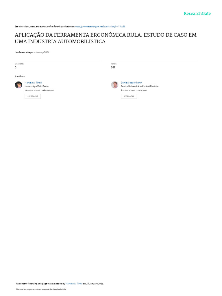 Aplicación Del Método RULA | PDF | Informática | Tecnología