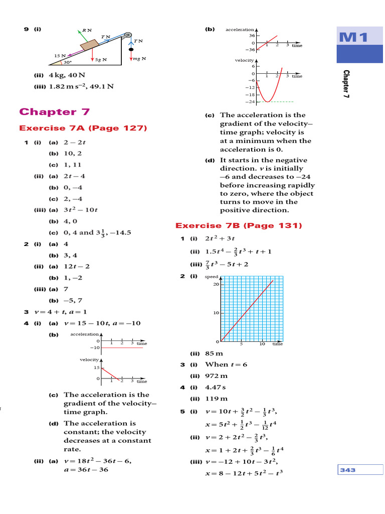 Exercise 7a Answers | PDF