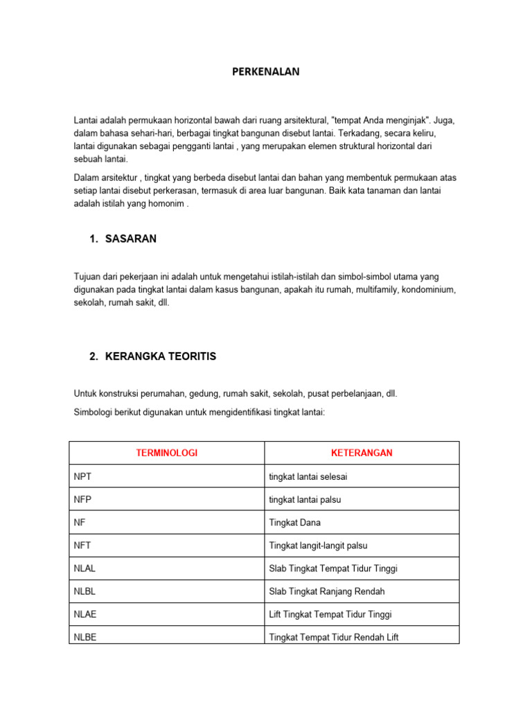 Simbol Tingkat Lantai | PDF