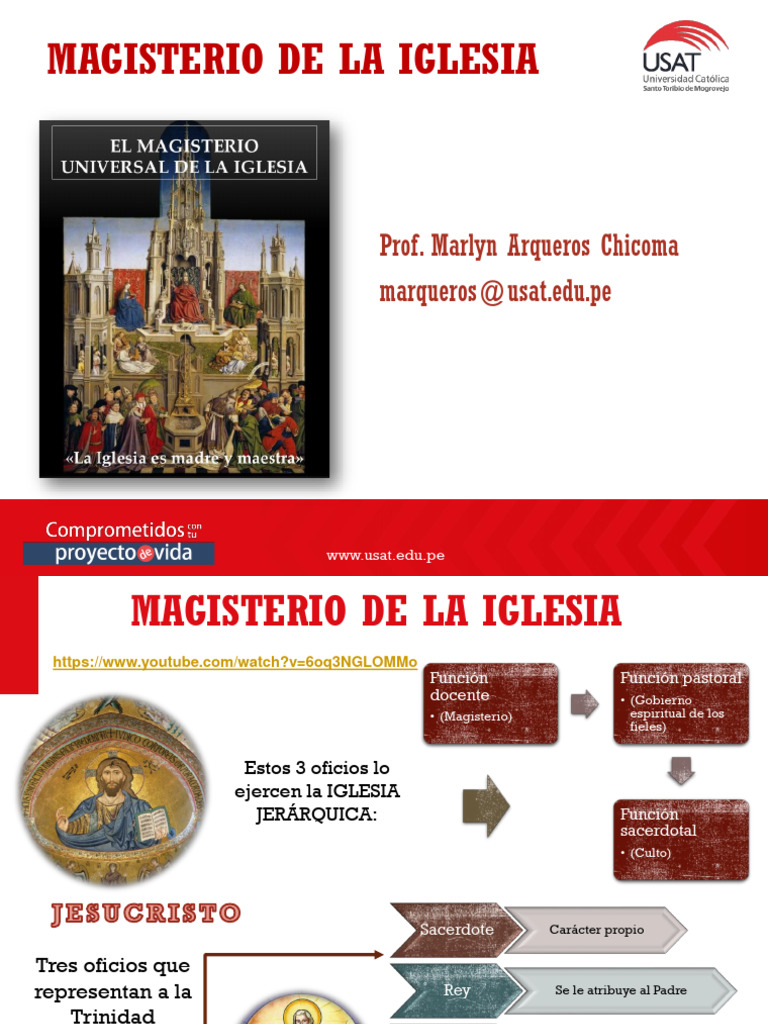 Funciones del Magisterio de la Iglesia | PDF | obispo | Iglesia Católica