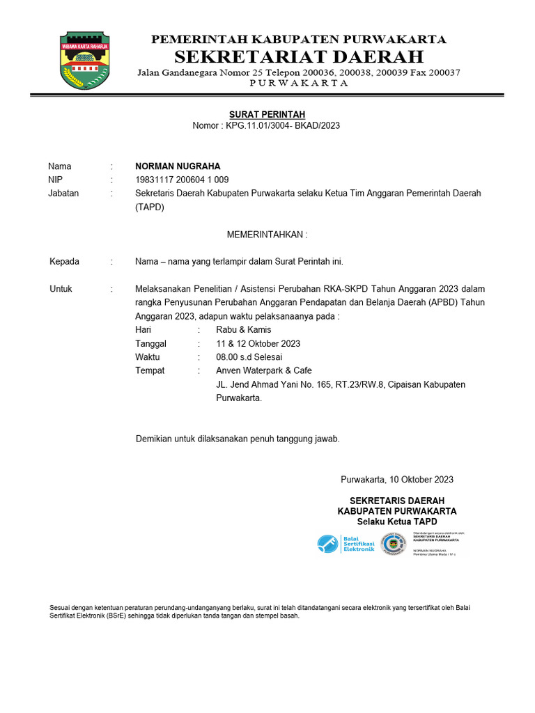 SP Perubahan RKA 2023-1 - Signed - Sign - Sign - Sign - Signed - Signed ...