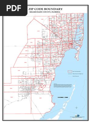 Florida Zip Code Boundary Map