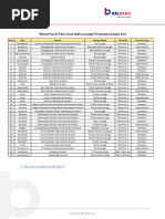 HDFC Regalia CC Lounge List | PDF | Airport Lounge | Banking Technology