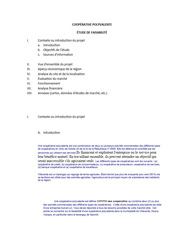 Étude de Faisabilité | PDF | Coopérative | Banques