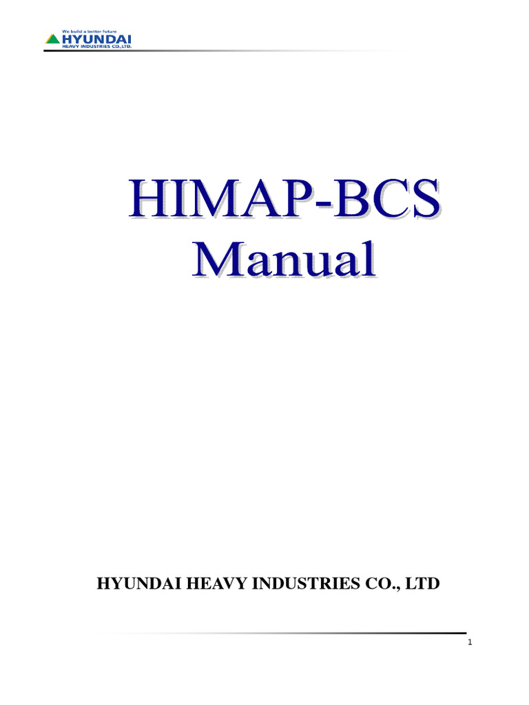 HIMAP-BCS Manual (Eng) | PDF | Relay | Menu (Computing)