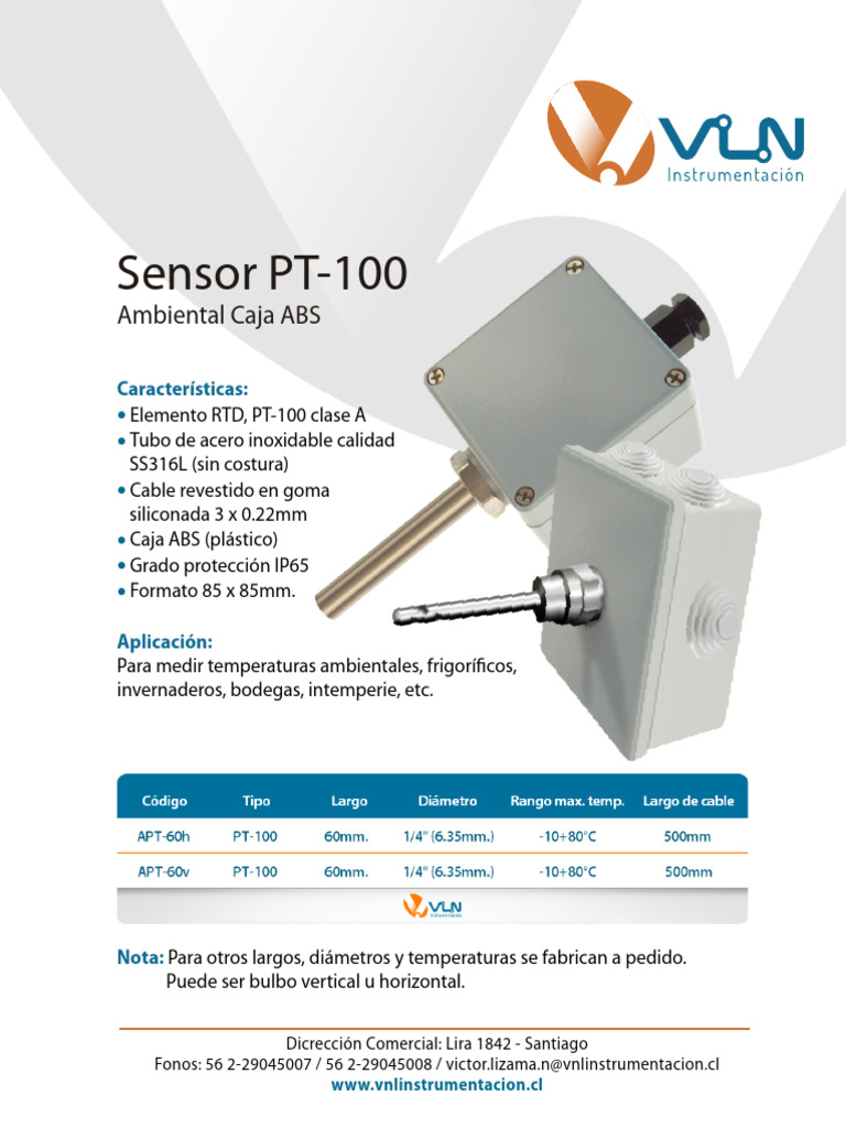 Sensor Pt100 | PDF