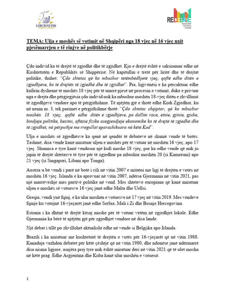 Mosha e Votimit PDF | PDF