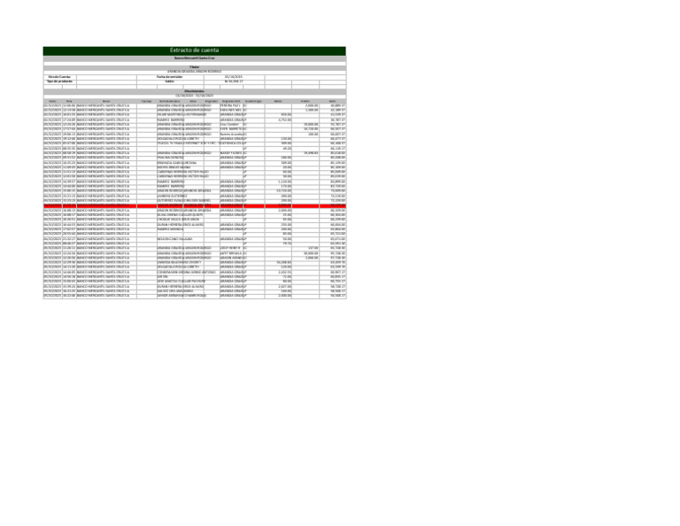 Account Movements Detail | PDF