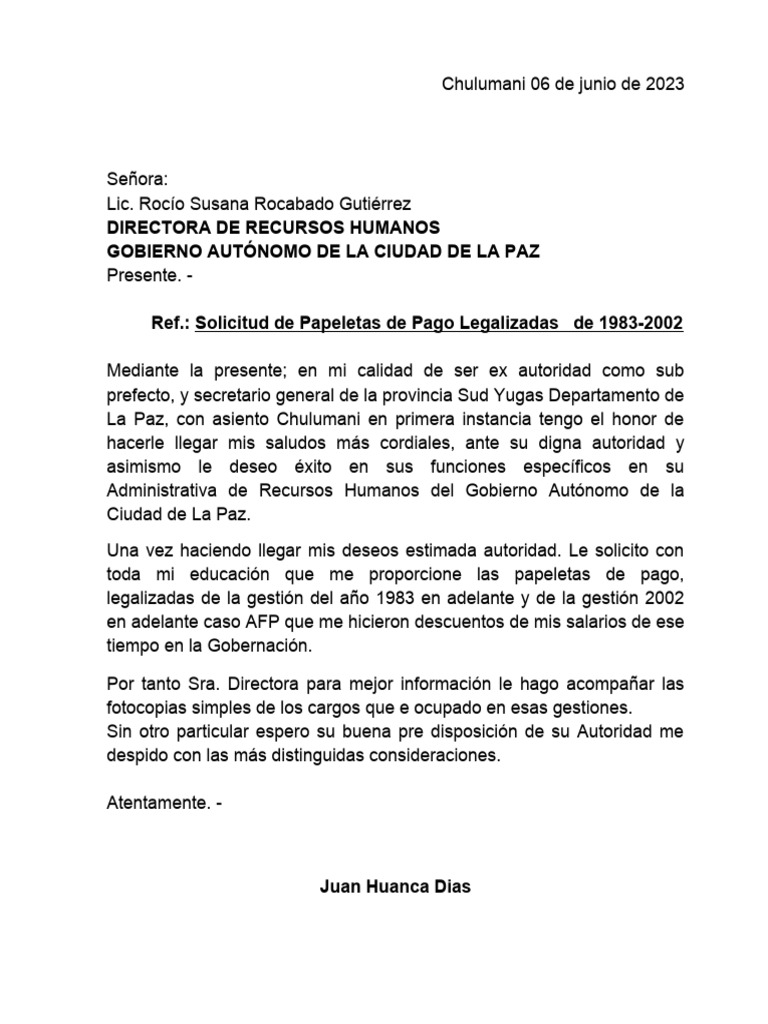 Solicitud Papeletas Pago 1983-2002 | PDF