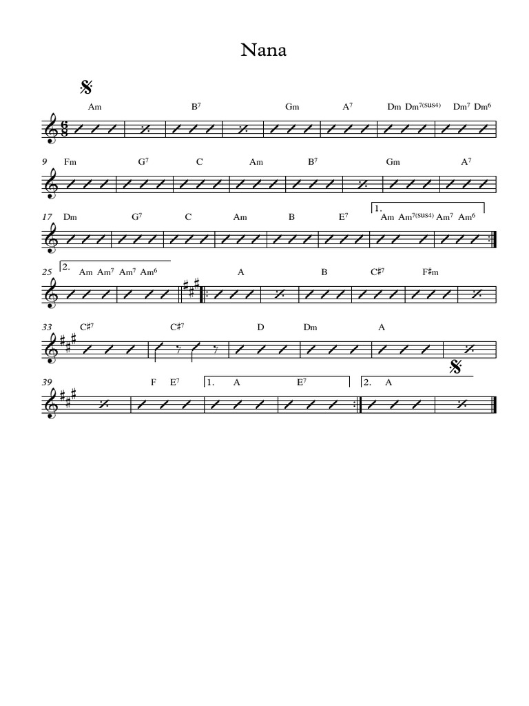 Nana - Partitura Completa | PDF