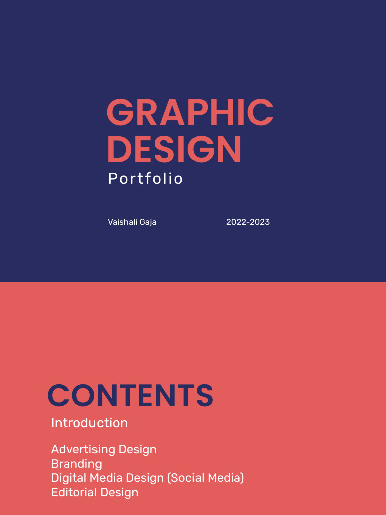 Vaishali Gaja Portfolio 2022-2023 | PDF | Brand | Advertising