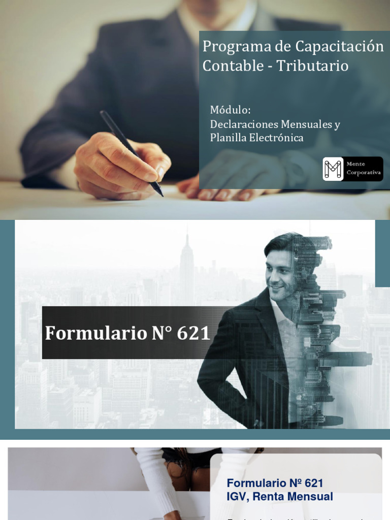 Capacitación en Formulario 621 IGV/Renta | PDF | Impuestos | Impuesto ...
