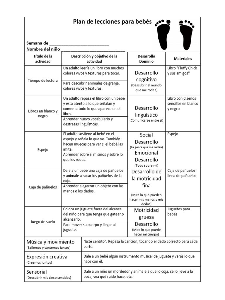 Plan de Lección Infantil | PDF