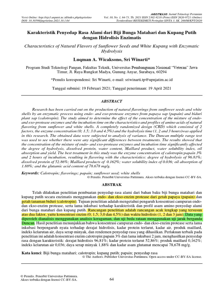 Uji Aktivitas Enzim | Download Free PDF | Nutrients | Chemical Substances