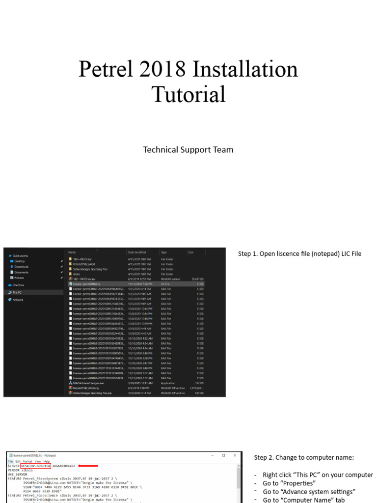 Petrel 2018 & Eclipse 2015 Installation Tutorial | PDF | Computer File | Computer Hardware