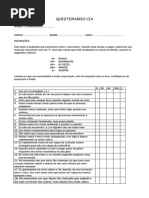 Teste: SRQ 20 - Self Report Questionnaire | PDF