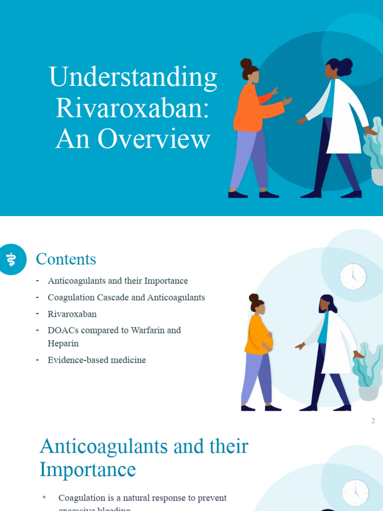 Rivaroxaban Presentation | PDF | Thrombosis | Coagulation