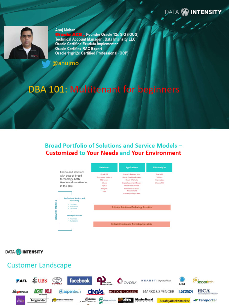 MohanDBA 101-Multitenant For Beginners | Download Free PDF | Databases | Oracle Database