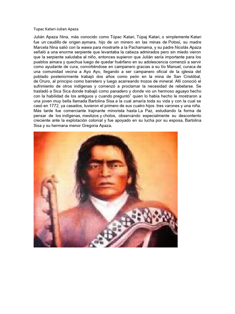 Tupac Katari | PDF