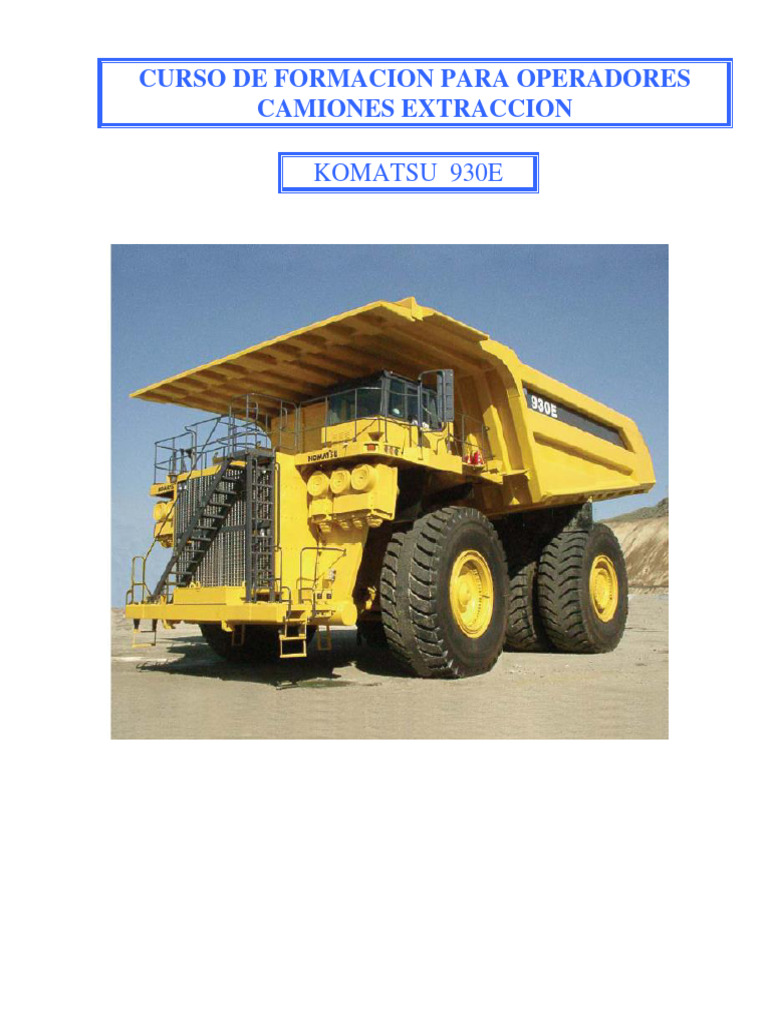 FORMACION OPERADORES CAEX | PDF