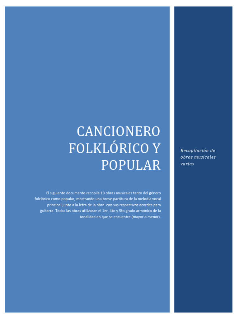 Silo - Tips - Cancionero Folklo Rico y Popular | PDF | Armonía | La ...