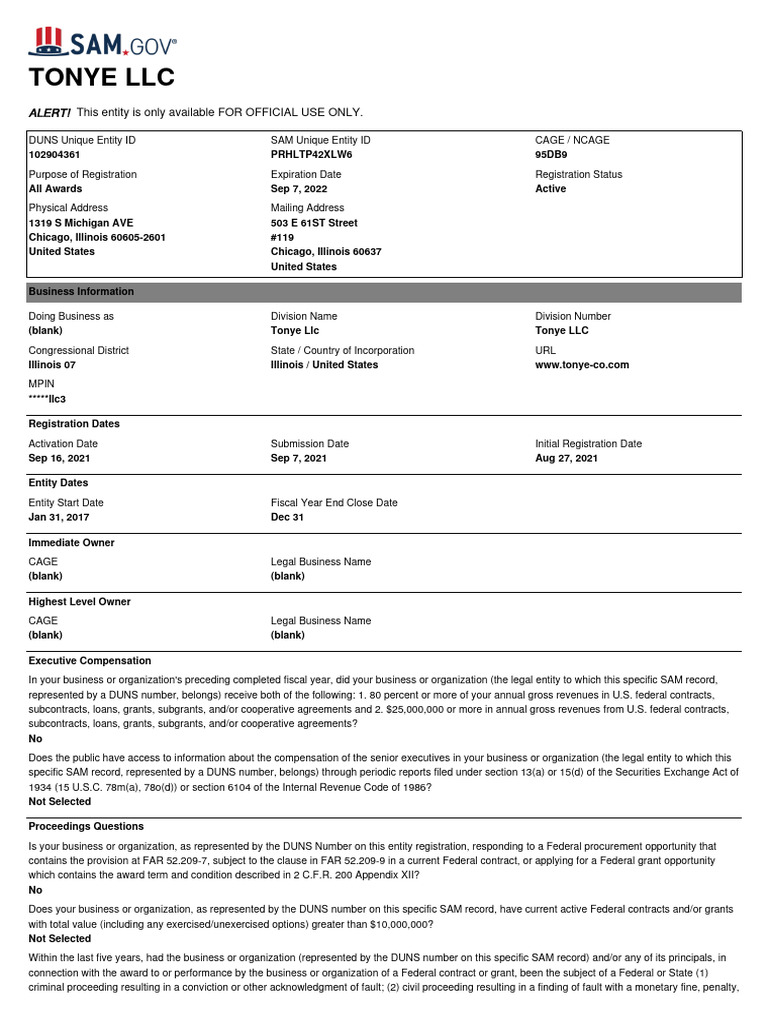 Exhibit - Current SAM Certification | PDF | Banks | Business